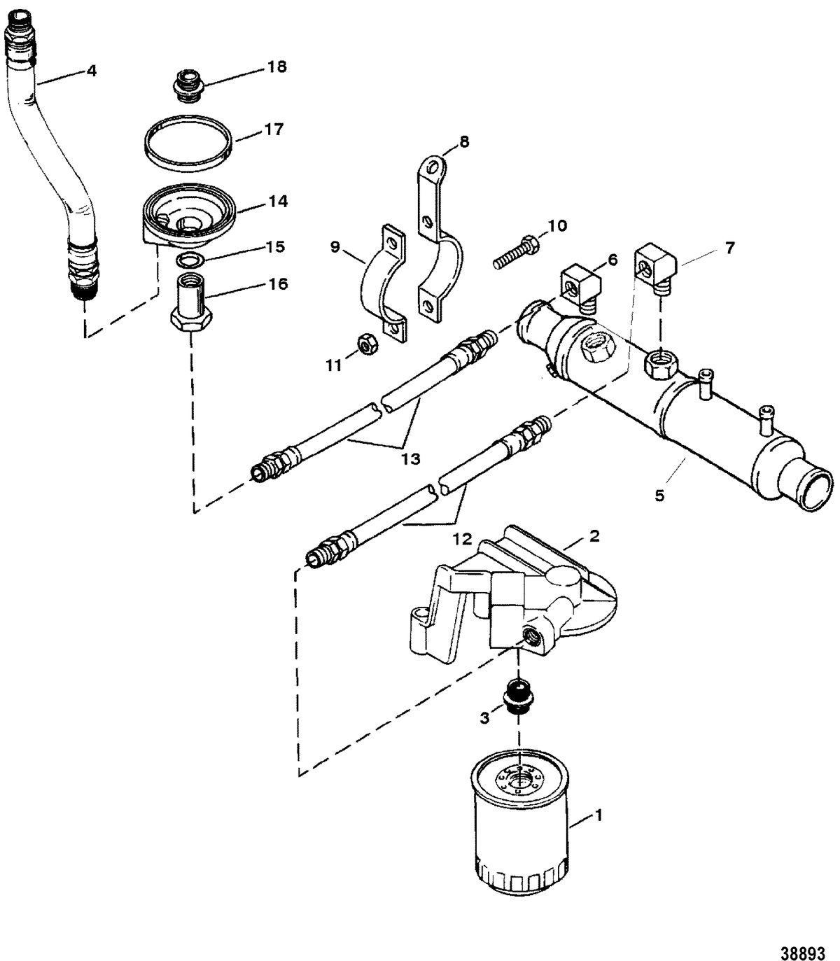 OIL FILTER AND ADAPTOR(454 MAGNUM) S/N:0F114759 & BELOW | PerfProTech.com